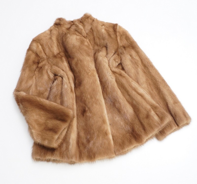 TE7356 ランブルトン/Rambulton パステルミンク/MINK 最高級本毛皮 スタンドカラー ファー/ハーフコート ライトブラウン size11(ミンク)｜売買されたオークション情報 ...