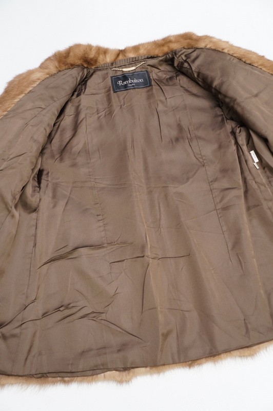 TE7356 ランブルトン/Rambulton パステルミンク/MINK 最高級本毛皮 スタンドカラー ファー/ハーフコート ライトブラウン size11(ミンク)｜売買されたオークション情報 ...