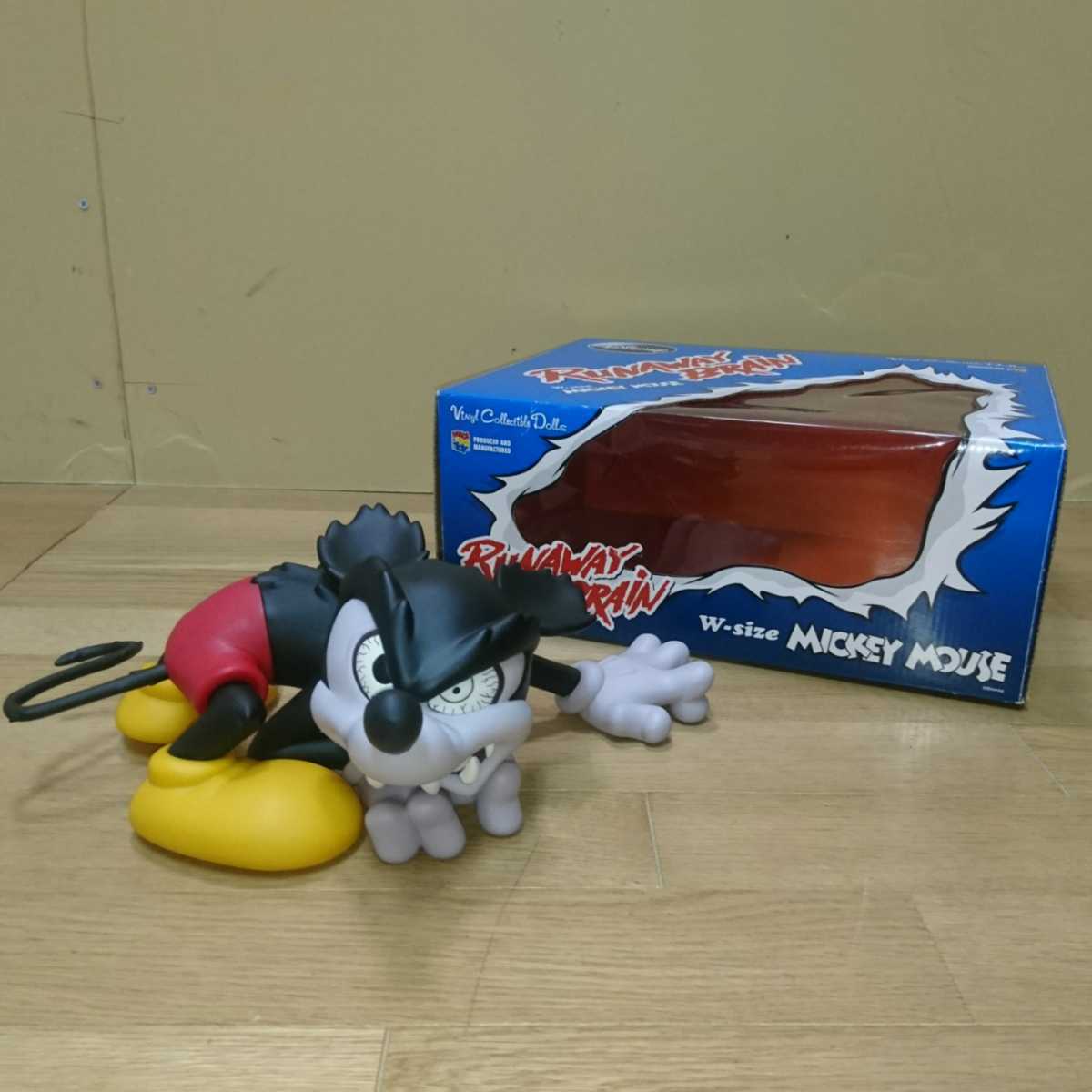 Runaway Brain Mickey Mouse W-size 狂乱 ミッキー フィギュア メディコムトイ ディズニー ハロウィン ...