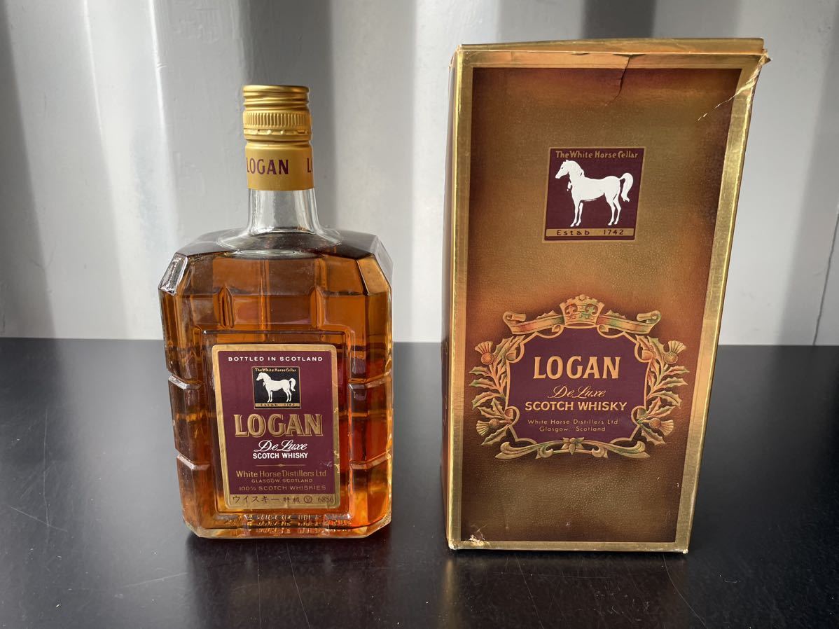 未開栓 古酒 ローガン デラックス 760ml 43% LOGAN DE Luxe スコッチウイスキー 特級 ジャーデイン 箱付き ウイスキー ...