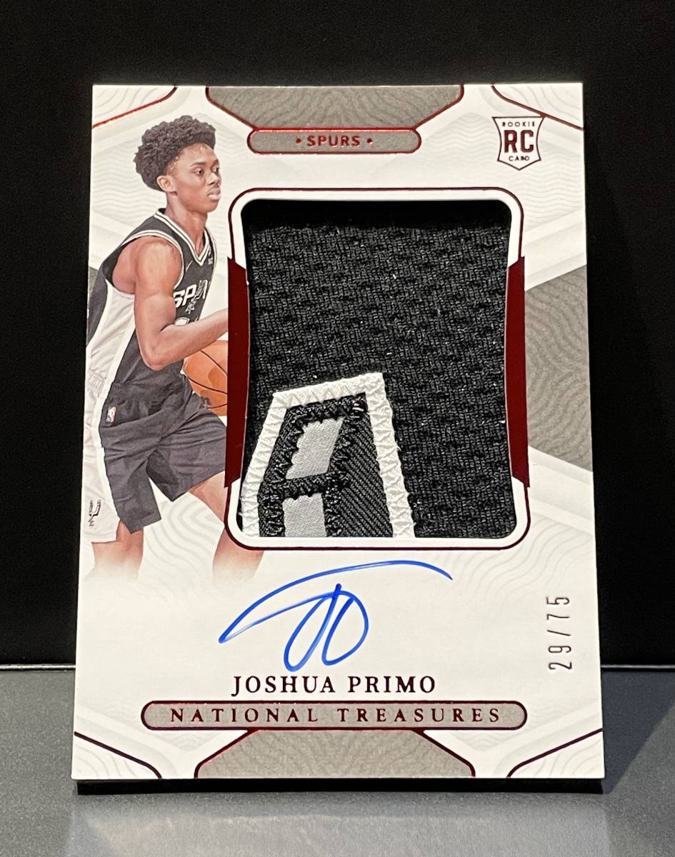 Joshua Primo 2021-22 Panini National Treasures Rookie Patch Auto NBA ...