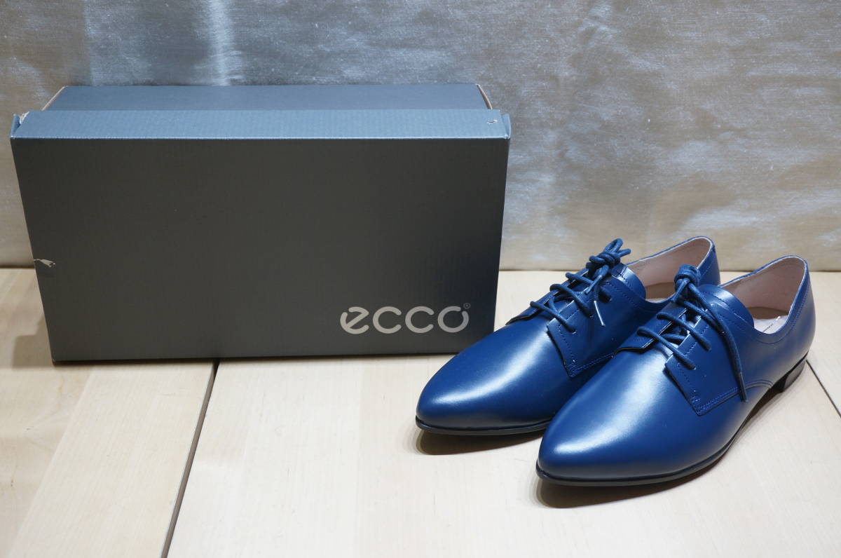 OR14Z ecco エコー レディース シューズ ECCO SHAPE POINTY BALLERINA DANISH DESIGN TRUE NAVY サイズ EU38/CN240 くつ ...