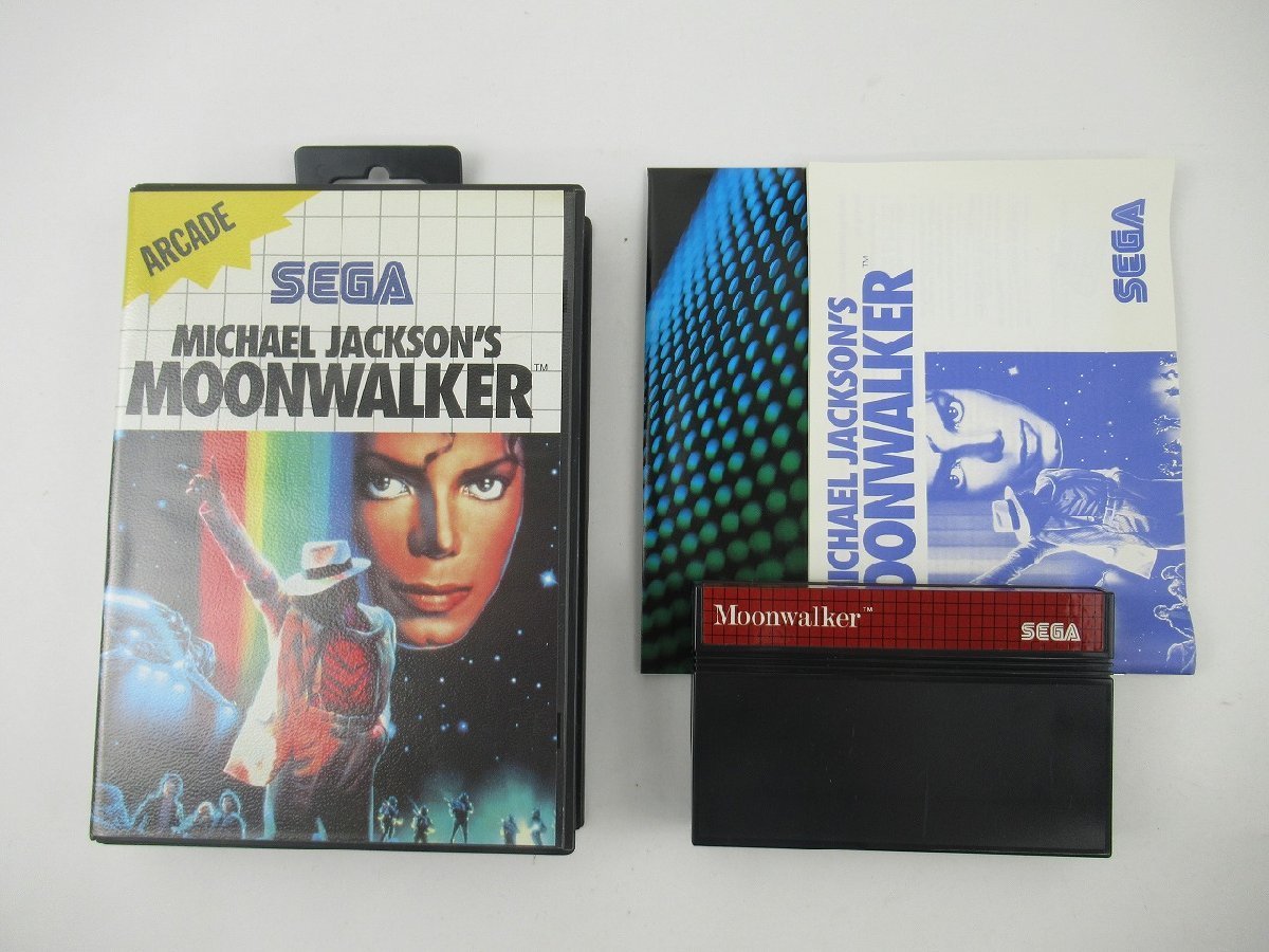 P101/ 1円 セガ海外版ソフト Michael Jackson’s Moonwalkerマイケルジャクソン ムーンウォーカー 外箱 説明書 ...