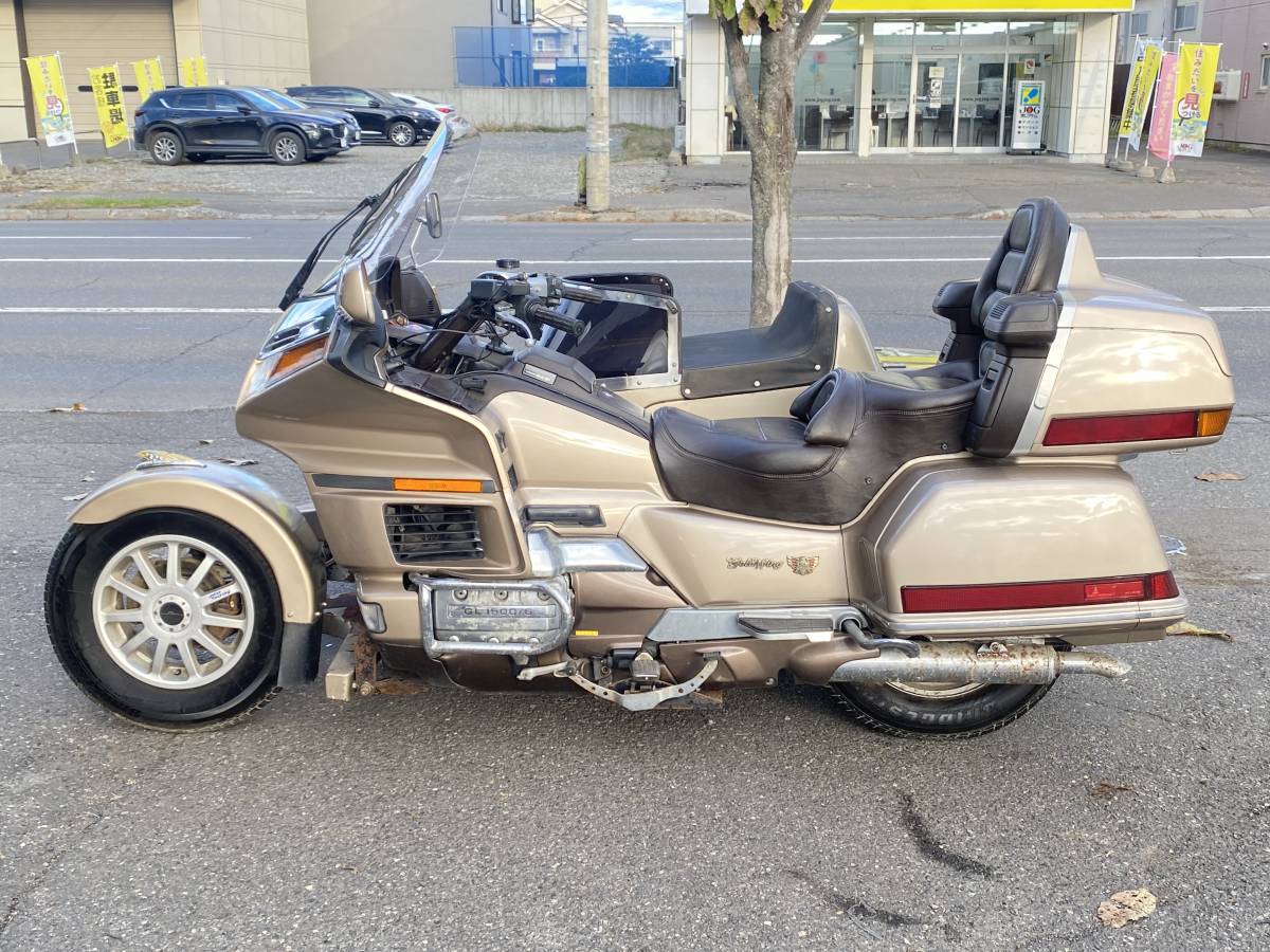 帯広発 ホンダオブアメリカ ゴールドウィングGL1500 型式 SC22 1500㏄ 自走確認済 サイドカー付(751cc以上)｜売買された ...