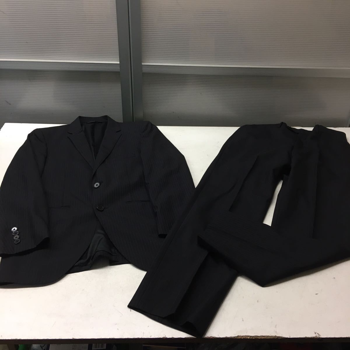 BATSU STUDIO バツスタジオ ストライプスーツ フォーマルスーツ セットアップ メンズ Y5 #41103sjj24(Lサイズ ...