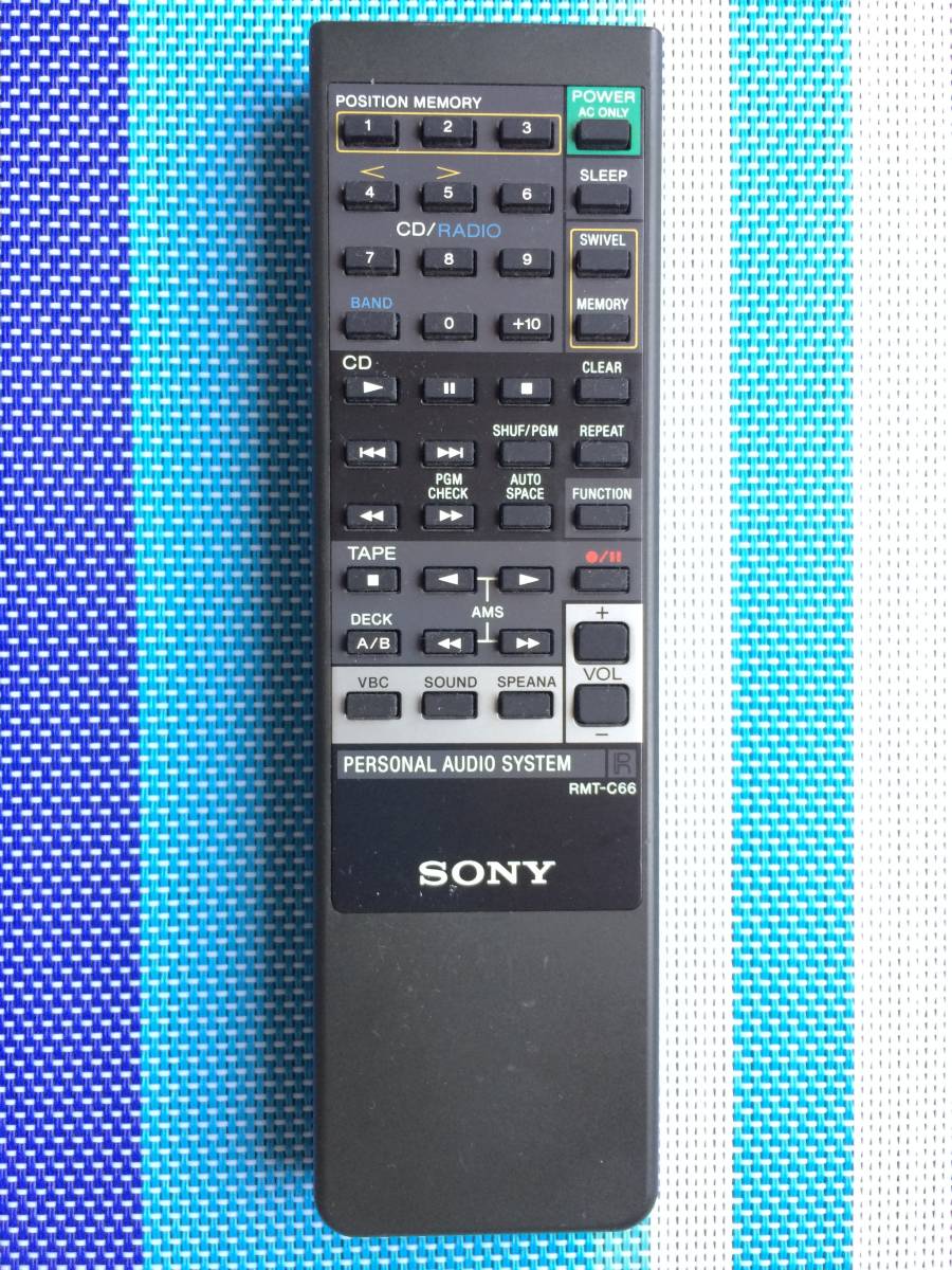 SONY ソニー 純正 ソナホーク ZS-66用リモコン RMT-C66 返金保証あり(リモコン)｜売買されたオークション情報、yahooの商品情報をアーカイブ公開 - オークファン ...