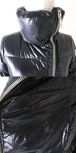 極 正規品 MONCLER モンクレール レディース JOINVILLE GIUBBOTTO ジョアンヴィル ダウンコート ロング丈 ブラック ...