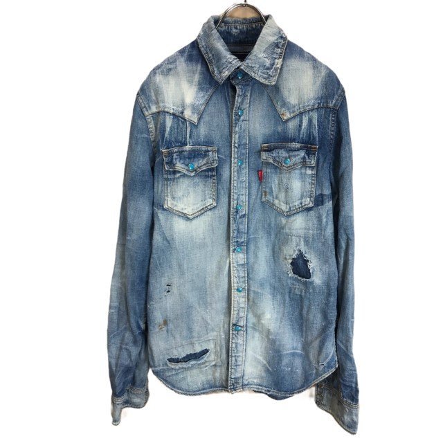MARBLES マーブルズ デニム地 襟シャツ ダメージ加工 MSH-A1502 Lサイズ ブルー 44762213#5(Lサイズ)｜売買されたオークション情報、yahooの商品情報を ...