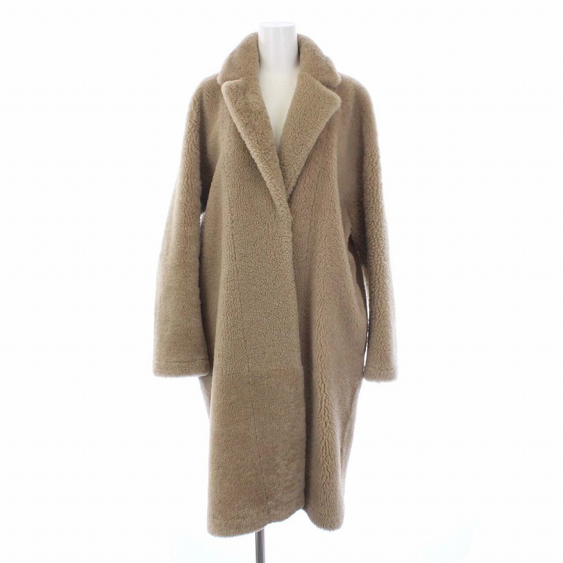 エーピーストゥディオ AP STUDIO フレンチ×リノ カーリームートンコート アウター ロング ベージュ /KH レディース(Mサイズ)｜売買されたオークション情報、yahooの商品情報を ...