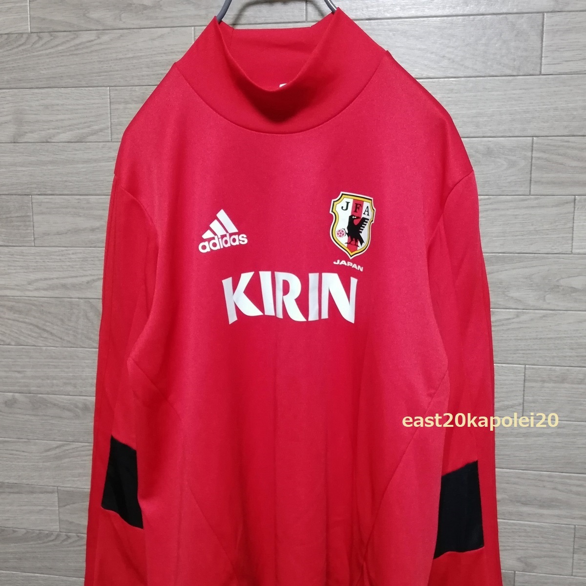 サッカー 日本代表 JAPAN adidas アディダス KIRIN キリン TIRO17 長袖 トレーニング トップ ウェア L サイズ ...