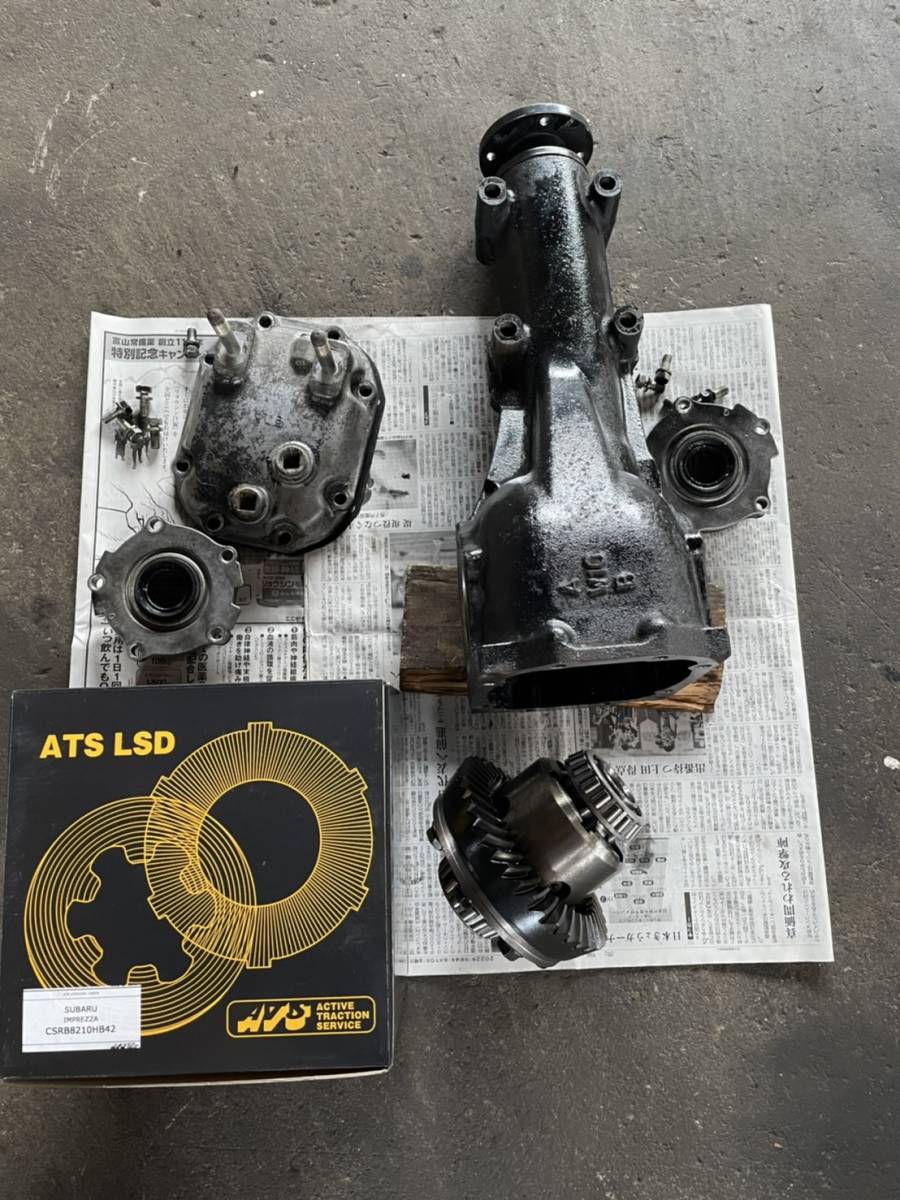 訳有 ATS カーボンLSD 1.5WAY スバル SUBARU インプレッサ GC8 R160用 デフケース付 サイドベアリング サイド ...
