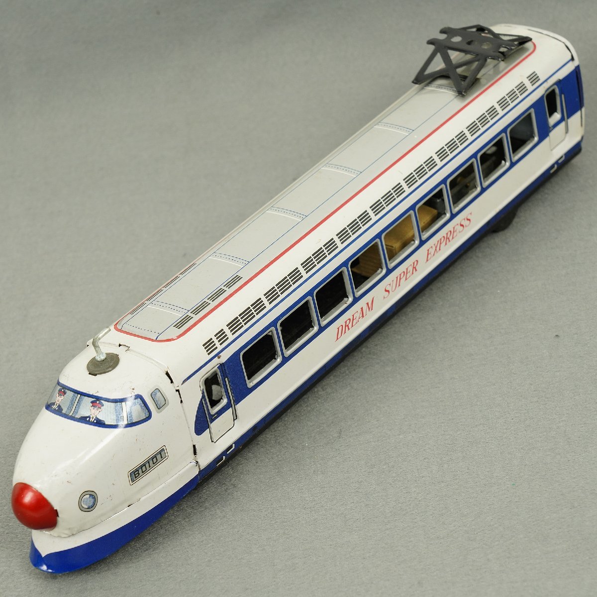 DAIYA 夢の超特急 東海道新幹線 東京ー大阪 ブリキ レトロ ビンテージ DREAM SUPER EXPRESS B0101 Y2189 ...