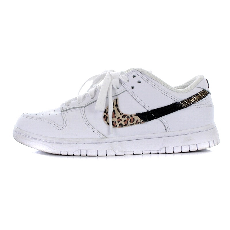 ナイキ 21SS Dunk Low SE White Animal Swoosh ウィメンズ ダンク ロー SE ホワイト アニマル ...