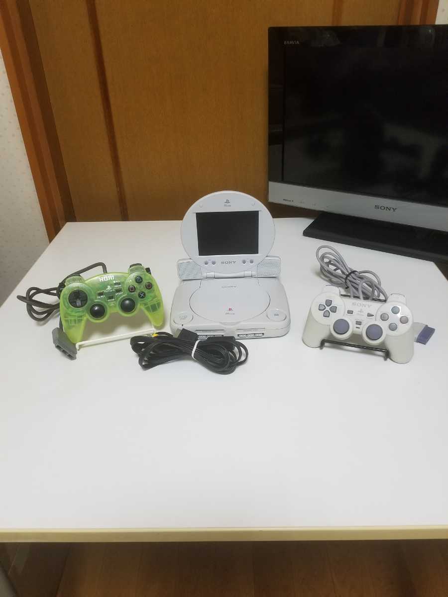 良品 み PS one and LCD monitor COMBO SCPH-140 PS プレイステーション ワン コンボ 本体 モニター ...