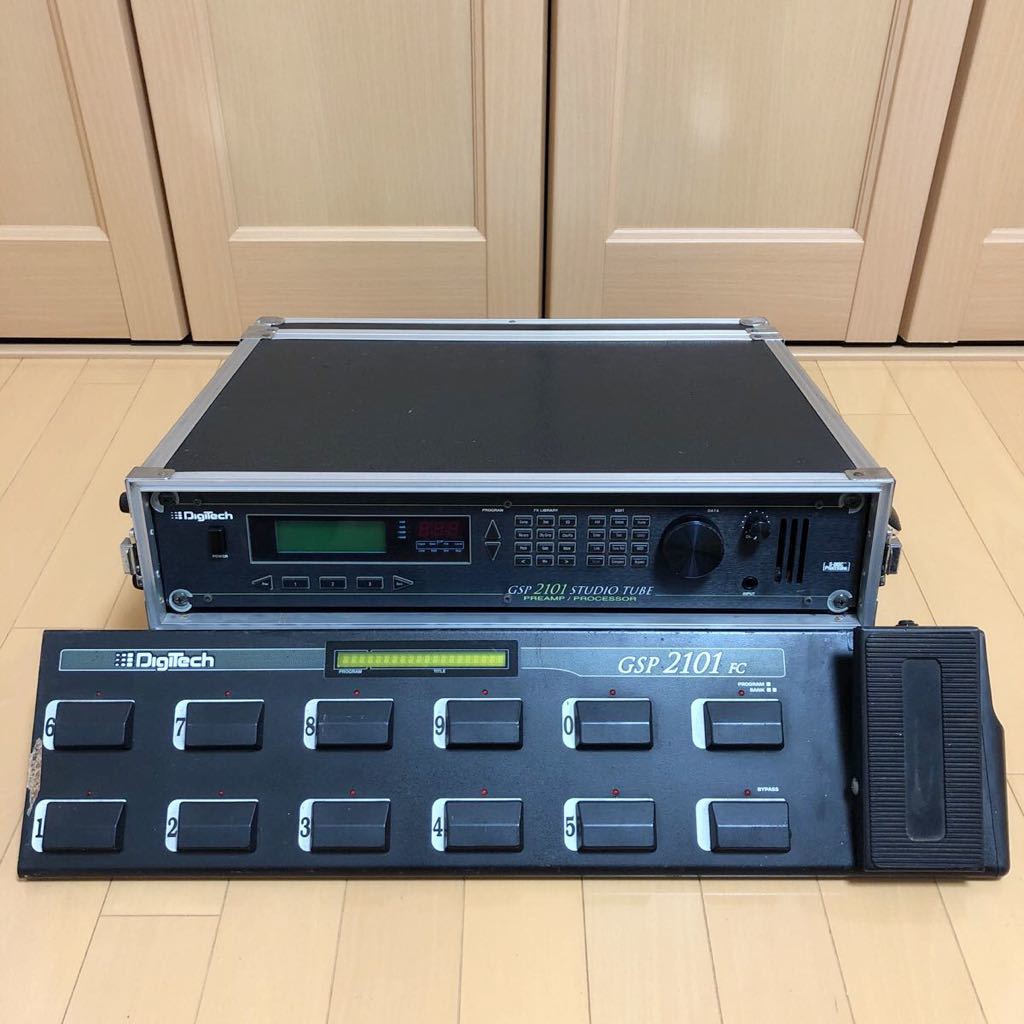 デジテックGSP-2101 STUDIO TUBE PRESMP/PROCESSOR フットコントローラー&ラック 付き DigiTech ...
