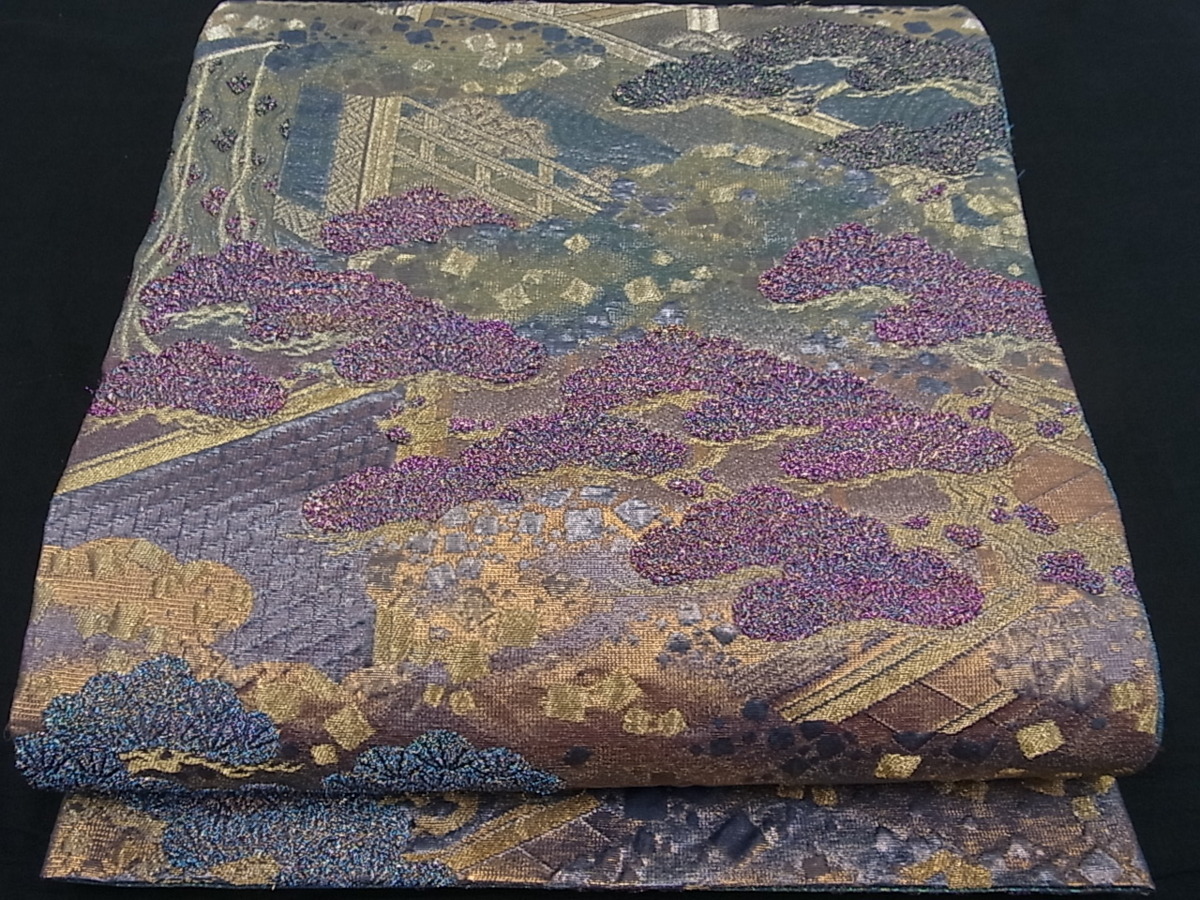 平和屋 極上 織の宝石 ダイヤモンドカット 佐波理綴 六通柄袋帯 風景松文 金銀糸 逸品s8359(仕立て上がり)｜売買されたオークション情報、yahooの商品情報をアーカイブ公開 ...