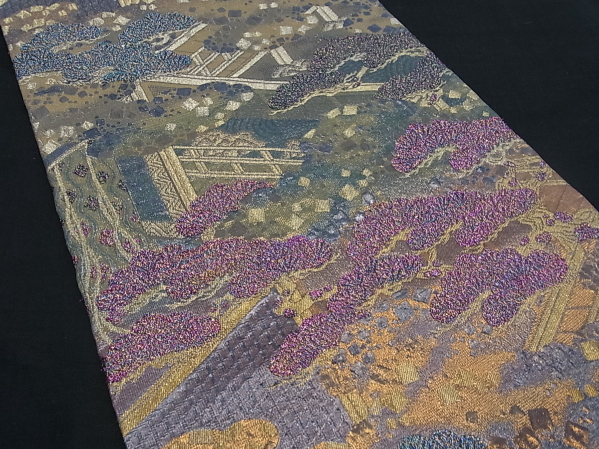 平和屋 極上 織の宝石 ダイヤモンドカット 佐波理綴 六通柄袋帯 風景松文 金銀糸 逸品s8359(仕立て上がり)｜売買されたオークション情報、yahooの商品情報をアーカイブ公開 ...