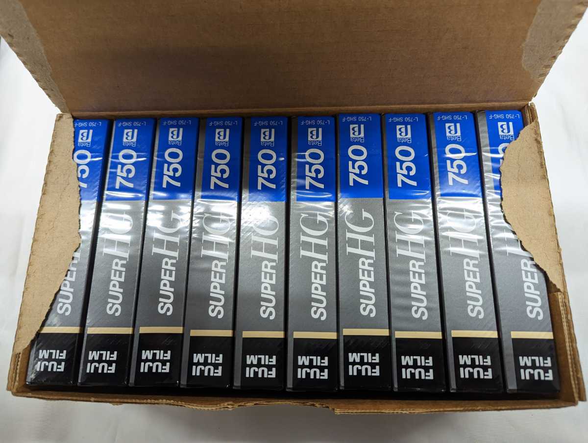 FUJIFILM SUPERHG SUPER HG 750 Beta L-750 SHG-F テープ 10個入(記録媒体)｜売買された ...