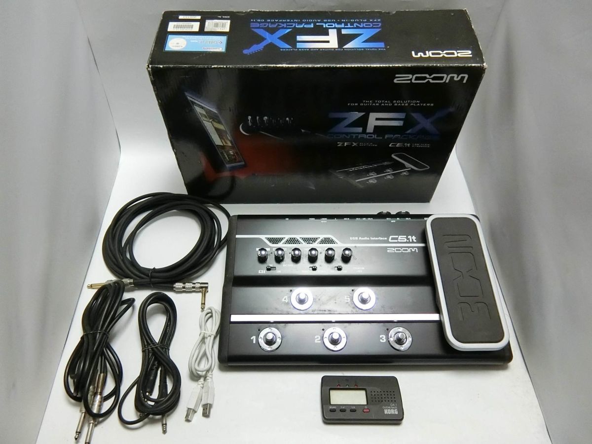 Zoom c5.1t マルチエフェクター / KORG GA-1 チューナー ギター セット／YL230110005(オーディオ ...