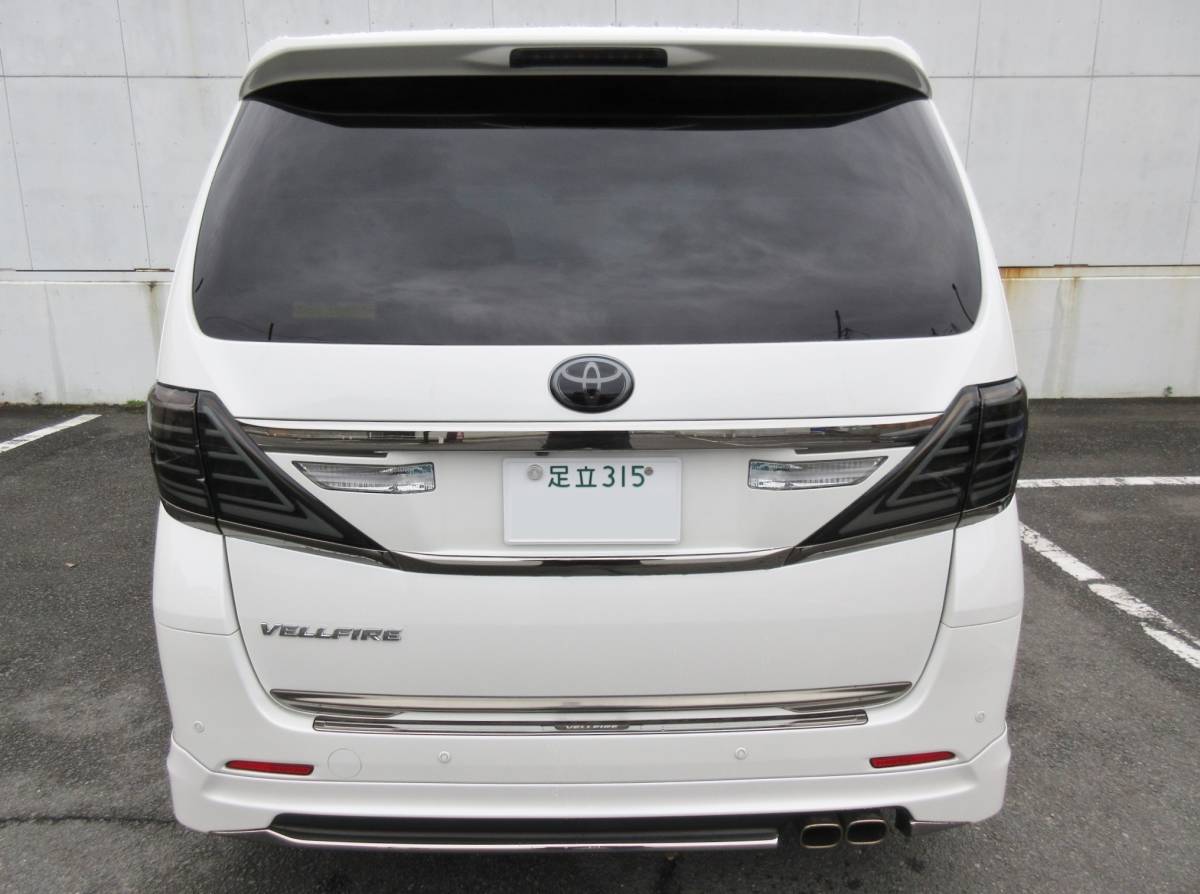20系 アルファード ヴェルファイア ヴァレンティ Valenti ジュエルLEDテールランプREVO ライトスモーク/ブラッククローム 絶版 ...