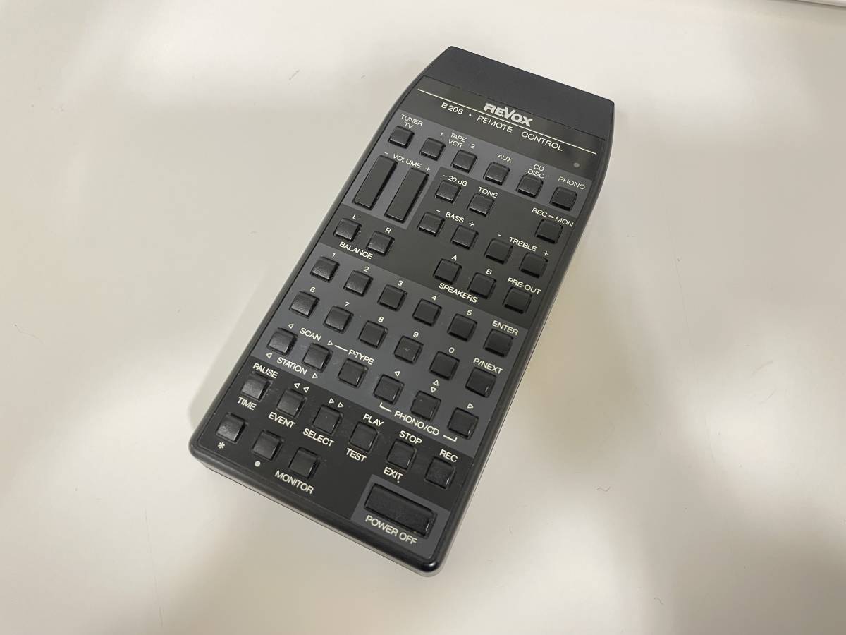 REVOX B208 REMOTE CONTROL ルボックス リモコン 音響機器 オーディオ(リモコン)｜売買されたオークション情報 ...