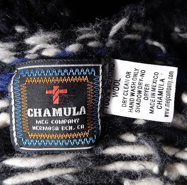 CHAMULA チャムラ ショールカラー ジップ カウチンセーター メリノウール100% メキシコ製 ラグラン ニット メンズ M 黒 o-055(Mサイズ)｜売買されたオークション情報 ...