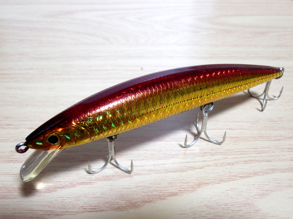 シンキングミノー ジャクソン アスリートスリム12SS 赤金 Jackson Athlete SLIM 12SS ヒラメ シーバスetc ...