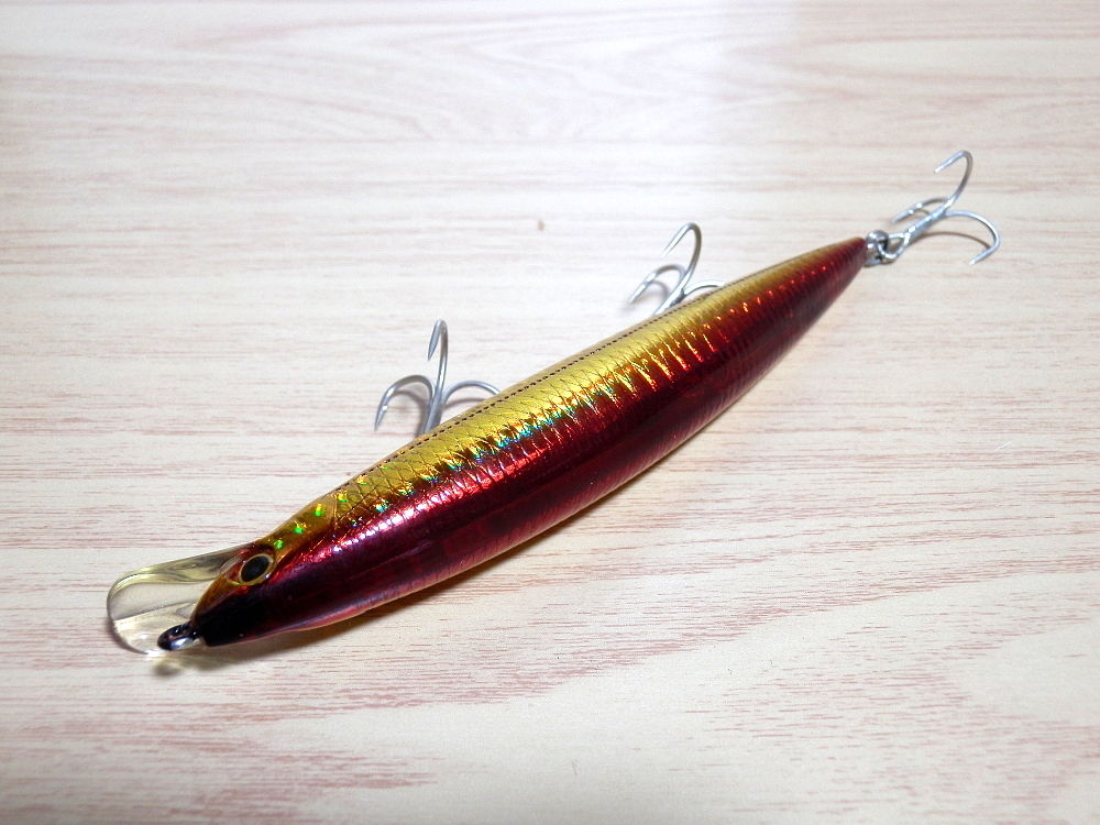 シンキングミノー ジャクソン アスリートスリム12SS 赤金 Jackson Athlete SLIM 12SS ヒラメ シーバスetc ...