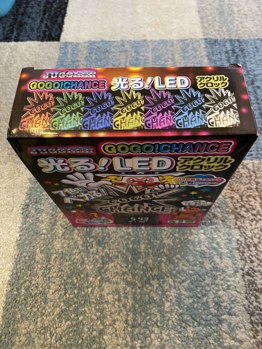 ラスト一個 JUGGLER GOGO CHANCE 光る LED アクリル クロック ジャグラー 7色にペカる ③ラスト一個(パチンコ ...