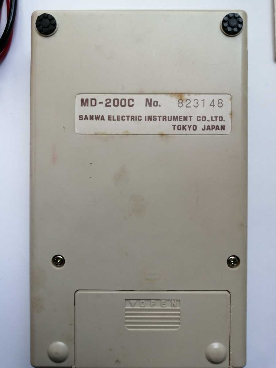 通電OK SANWA サンワ デジタルマルチテスター MD-200C DNT 取説 元箱付き(電気計測器)｜売買されたオークション情報、yahooの商品情報をアーカイブ公開 - オークファン ...