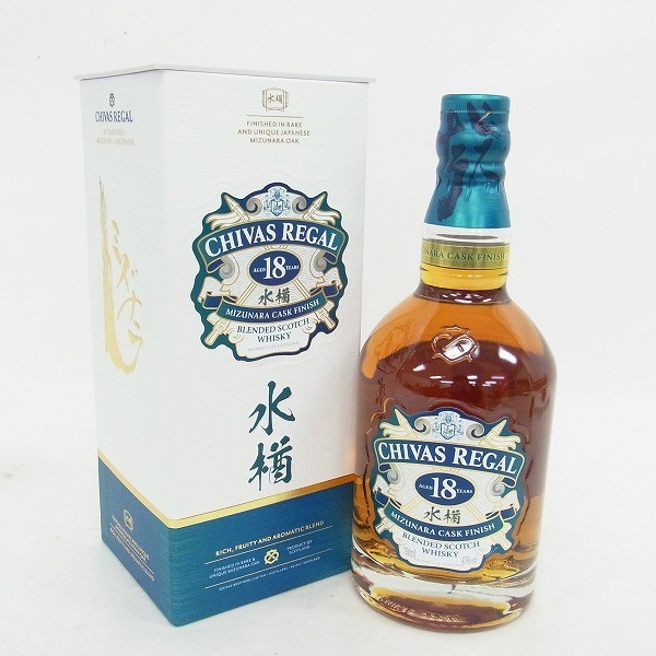 B077-J12-1092 CHIVAS REGAL シーバスリーガル 18年 水楢 ミズナラ スコッチ ウイスキー 700ml 43％ 未開栓 現状品②(スコッチ)｜売買されたオークション ...