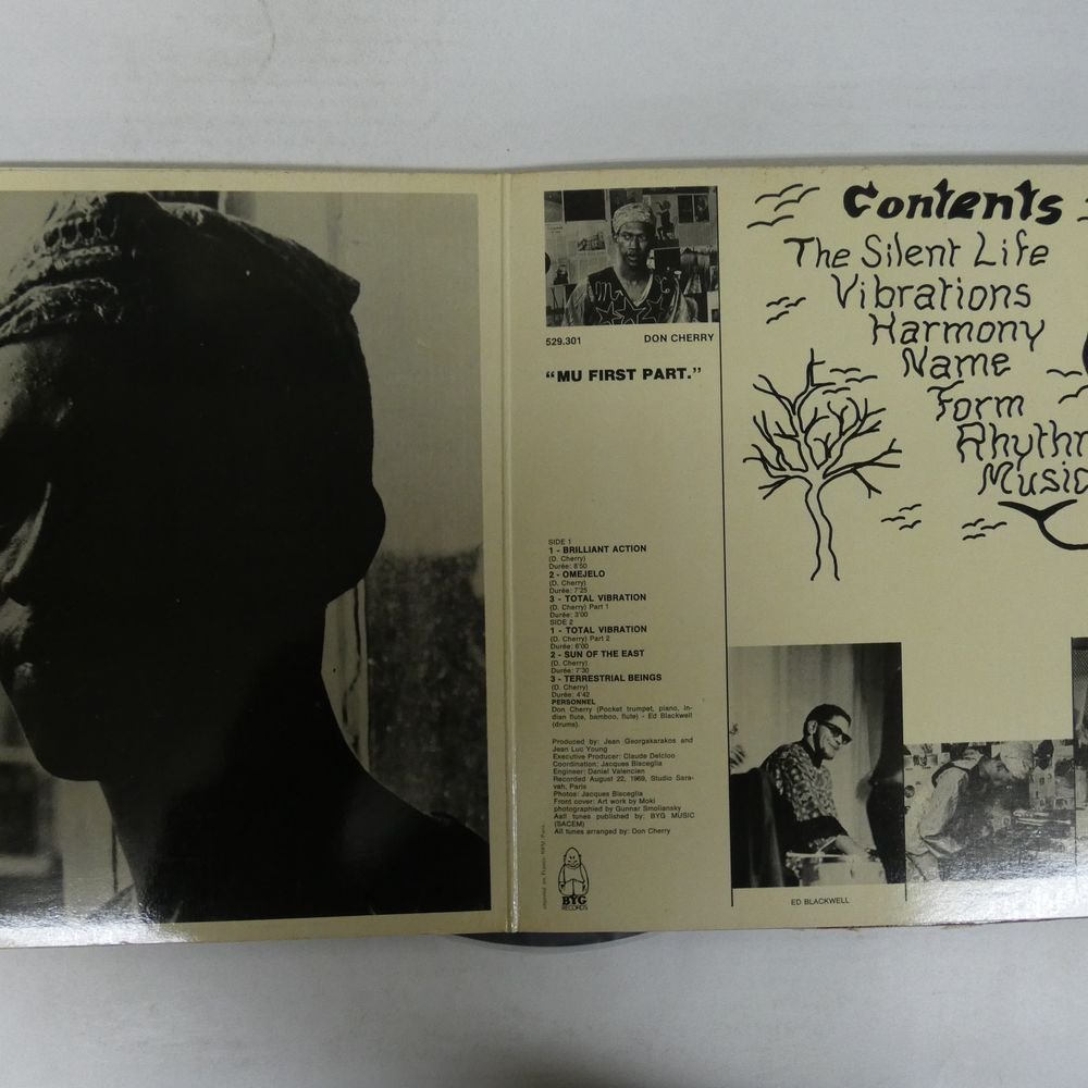 46011000; フランス盤/BYG/見開き DON CHERRY / “MU” FIRST PART(ジャズ一般)｜売買されたオークション ...