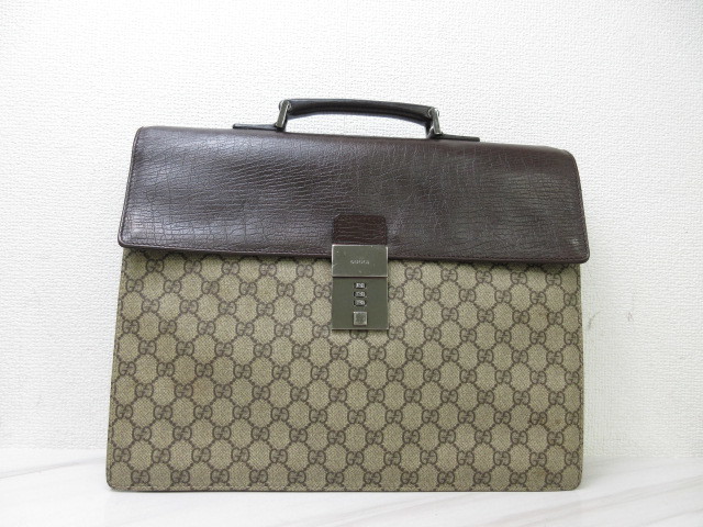 超 グッチ GUCCI GGスプリーム ビジネスバッグ バッグ PVC レザー メンズ A4収納可 a8782(その他)｜売買されたオークション情報、yahooの商品情報をアーカイブ公開 ...