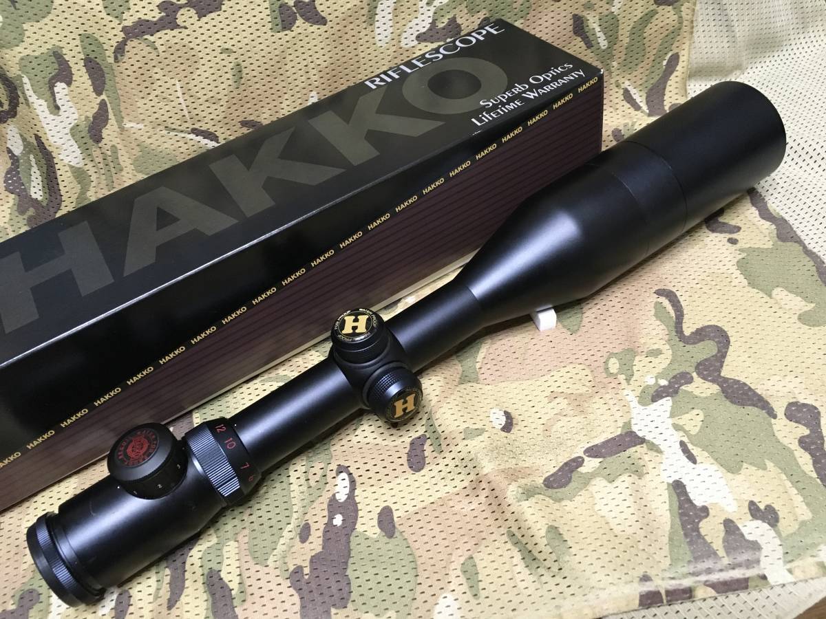 Hakko Rifle scope Superb 3-12X56 ハッコー ライフルスコープ 3-12X56 Tasco Sightron ...