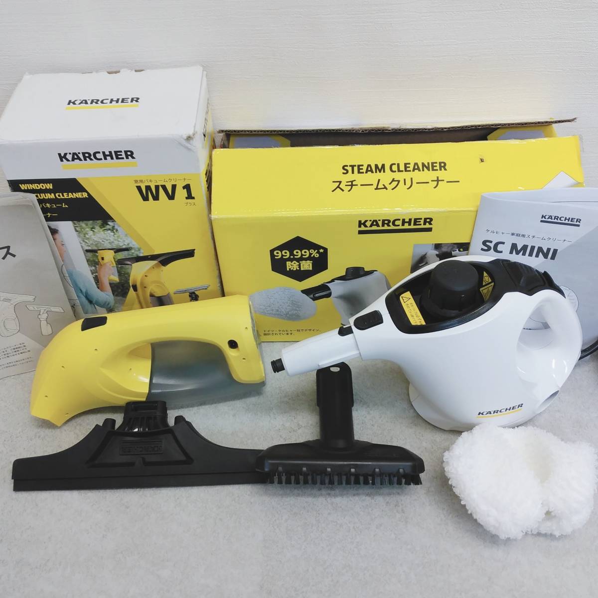4k655cr ケルヒャー KARCHER スチームクリーナー SC MINI 1.516-339.0 スティック ハンディ WV1 ...