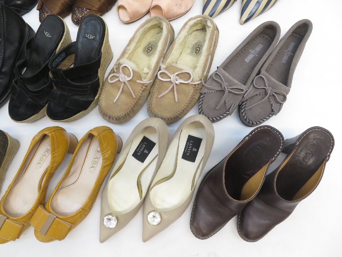 1円スタート PRADA UGG TOD'S LANVIN REGAL DIANA 等 レディース ブランド シューズ パンプス ブーツ 等 ...