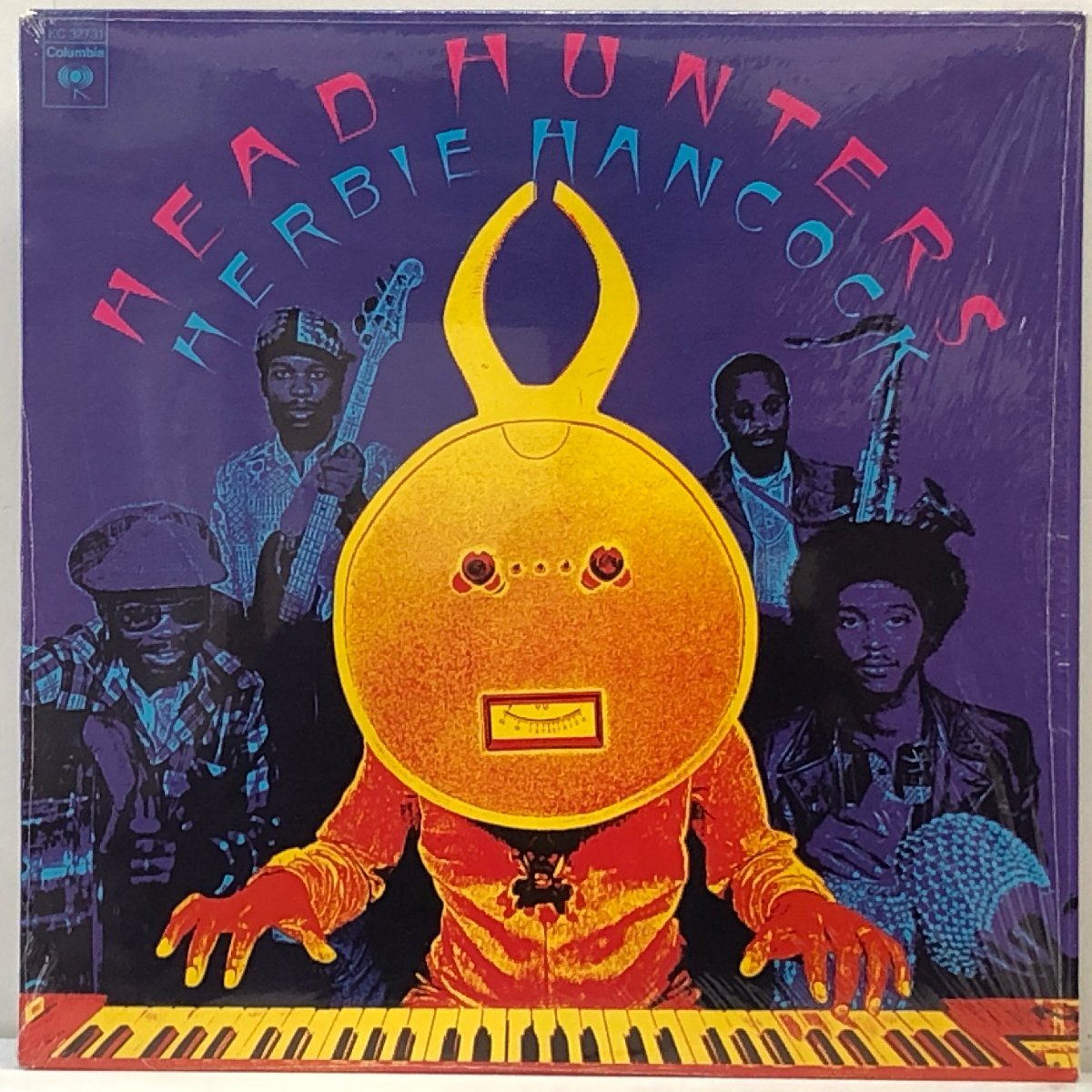 US盤 LP HERBIE HANCOCK / HEAD HUNTERS ヘッド ハンターズ / ハービー ハンコック /ベニー モウピン/シュリンク COLUMBIA KC32731(ジャズ ...
