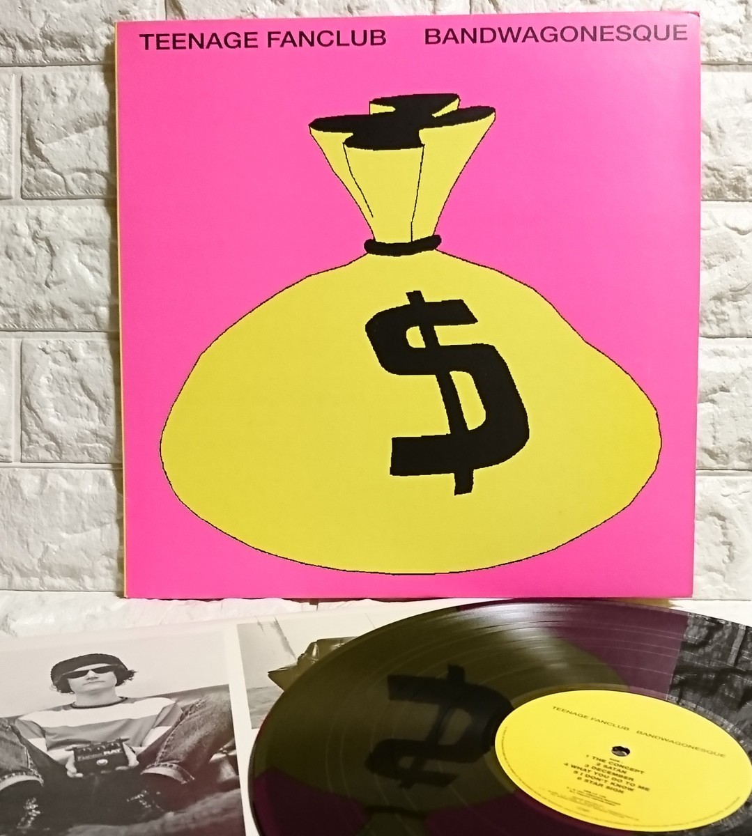 TEENAGE FANCLUB / BANDWAGONESQUE UKオリジナル盤 LP ティーンエイジファンクラブ クリエーションレコード ...