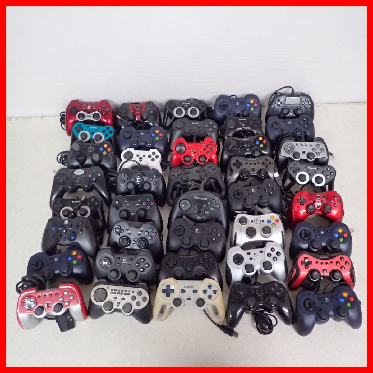 PS3/PS4/PC 等 USBコントローラ ELECOM/CYBERGadget/LOGICOOL/HORI/EDGE等 まとめて40個大量セット 40(その他)｜売買されたオークション情報 ...
