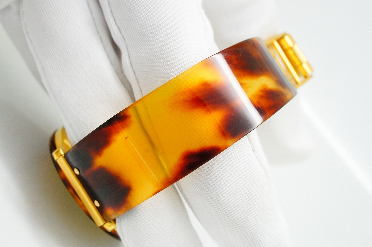 E142 作動良好 BRAIN ブレイン べっ甲 鼈甲 金文字盤 ラウンドケース型 メンズ腕時計 ゴールド金 お洒落 クォーツ(3針（時、分、秒）)｜売買されたオークション情報、yahooの ...