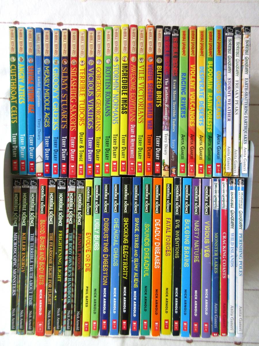 洋書 53冊 HORRIBLE SCIENCE Nick Arnold HISTORIES Terry Deary GEOGRAPHY ...