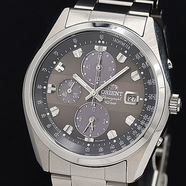 1円 オリエント TY01-C0-B デイト クロノグラフ 黒文字盤 QZ XYZ メンズ腕時計 OGH 6152000(その他)｜売買された ...