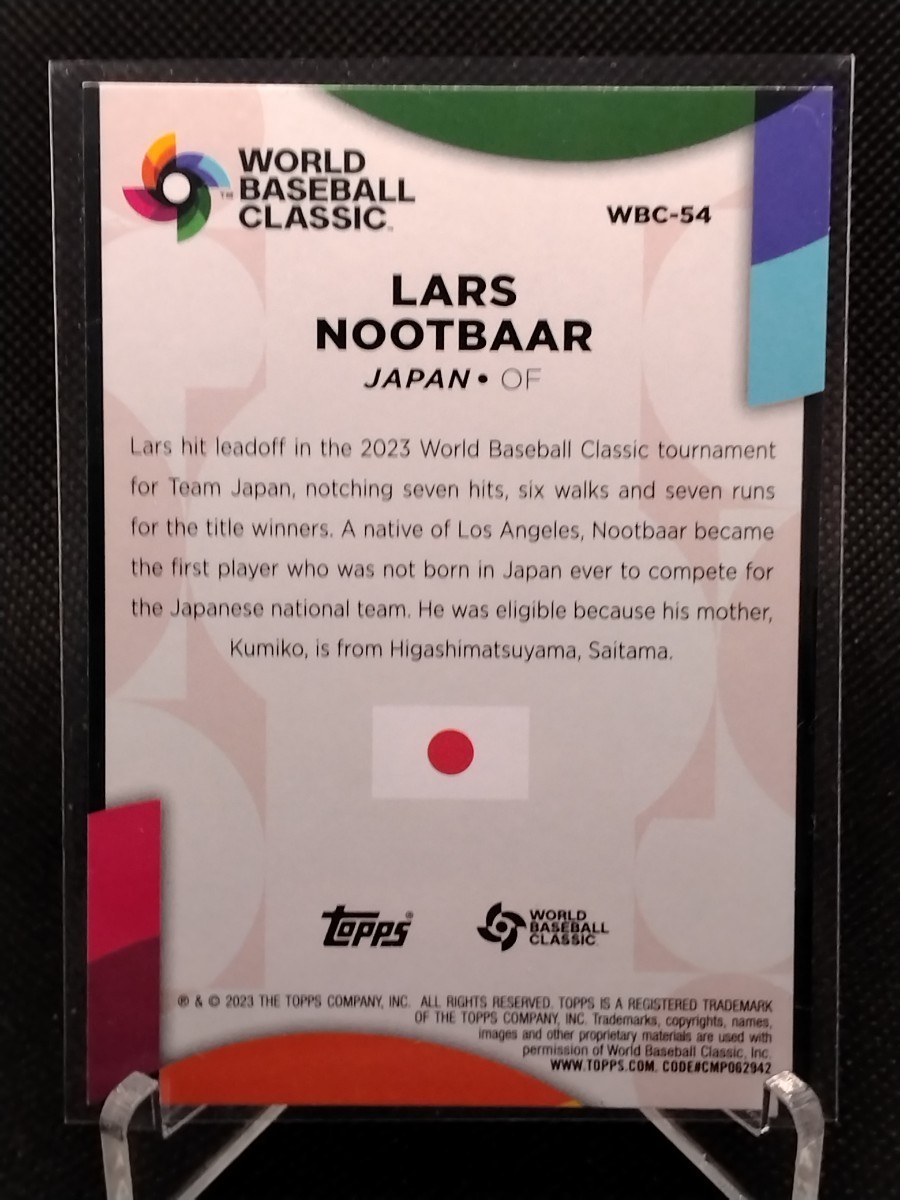 ラーズ ヌートバー 2023 TOPPS SERIES 2 WORLD BASEBALL CLASSIC STARS WBC-54 LARS NOOTBAAR WBC 侍ジャパン St ...