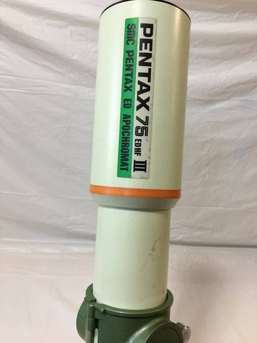 〇K022〇現状品 PENTAX 望遠鏡 天体望遠鏡 ペンタックス PENTAX-75EDHF Ⅲ SMC ED APOCHROMAT 鏡筒 ...