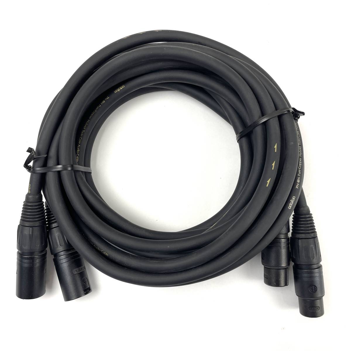 ortofon XLRケーブル 約2.6m ペア 7N+8N Pure Copper Hybrid Twin Core Audio Cable ...