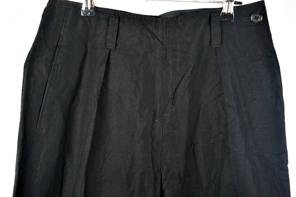 H272 MHL. マーガレットハウエル コットンリネンタックパンツ ブラック サイズ2 ウィメンズ(ボトムス)｜売買されたオークション情報 ...