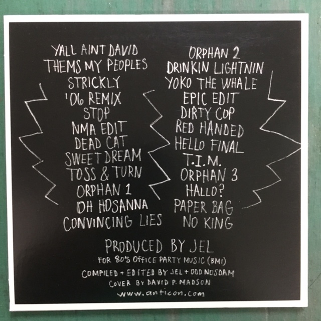 JEL/GREENBALL 3RD/JEL01/CD/自主制作リリース/ANTICON/アンチコン/INST HIP HOP/ヒップホップ ...