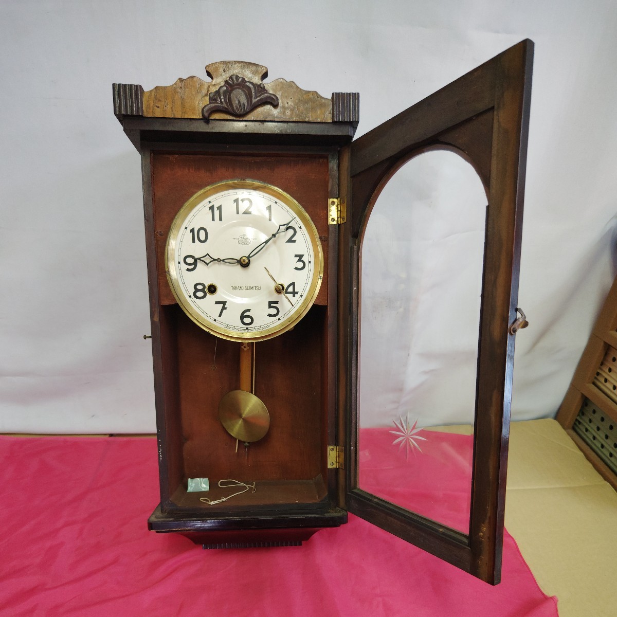 アンティーク 振り子時計 ジャンク品 TAKANO SEIMITSU TSK 昭和レトロ ゼンマイ 時計 掛時計 古時計 パーツ取り 部品 101-73(アナログ)｜売買されたオークション情報 ...
