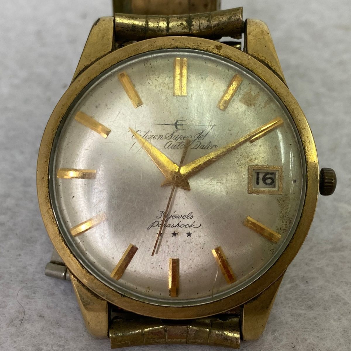 P334-O18-1612 CITIZEN SUPER jet シチズン スーパージェット AUTO DATER オートデーター ...