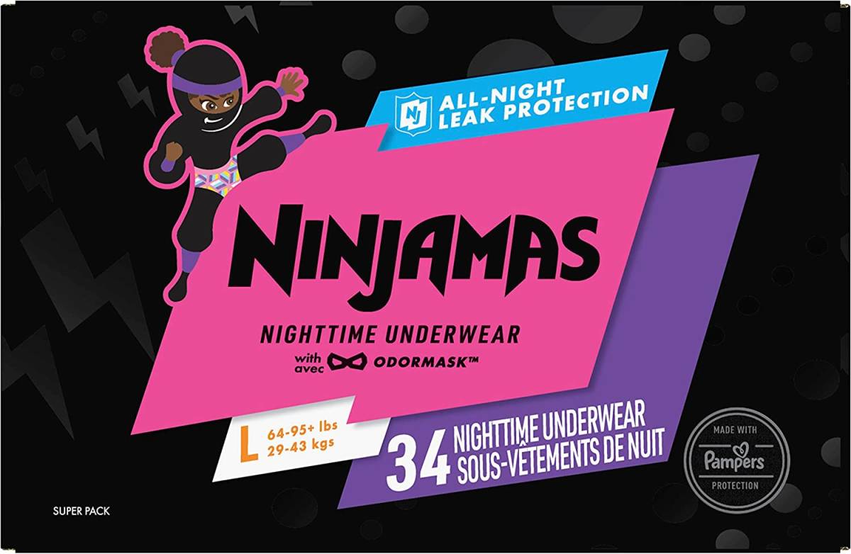 お試しバラ10枚 Pampers Ninjamas おねしょパンツ 女の子用Lサイズ 29 43kg 002(Lサイズ以上)｜売買された ...